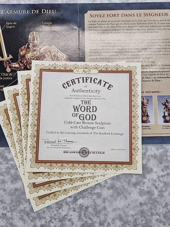 Sculpture en bronze Chevaliers de Dieu Canton Valais - anibis.ch