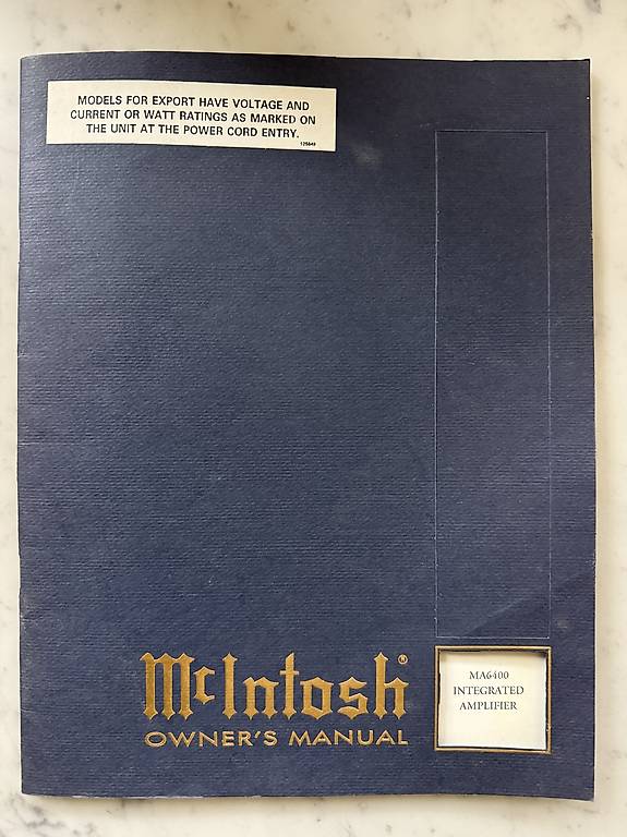 Mcintosh MA6400 amplificateur intégré Canton Vaud - anibis.ch