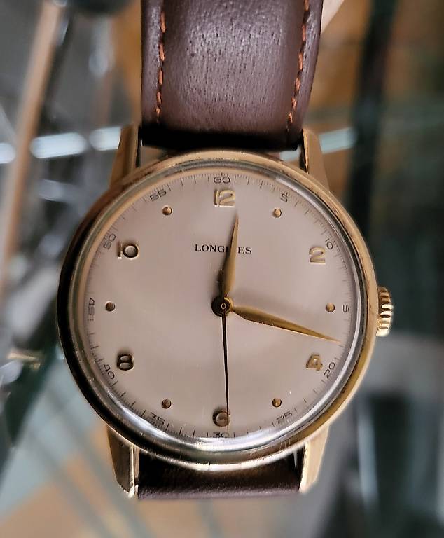 Montre Longines années 1940 plaquée or homme/unisexe Canton Genève ...