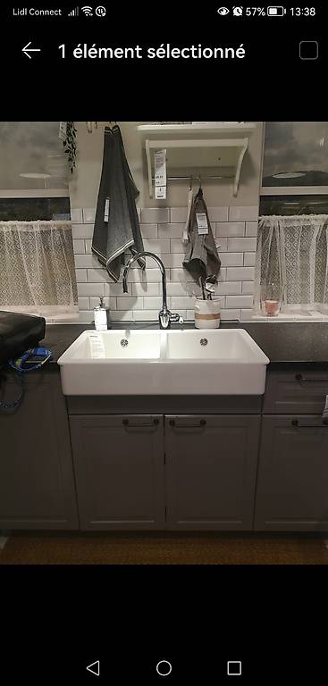 Meuble lavabo avec lavabo a double bac Canton Vaud - anibis.ch