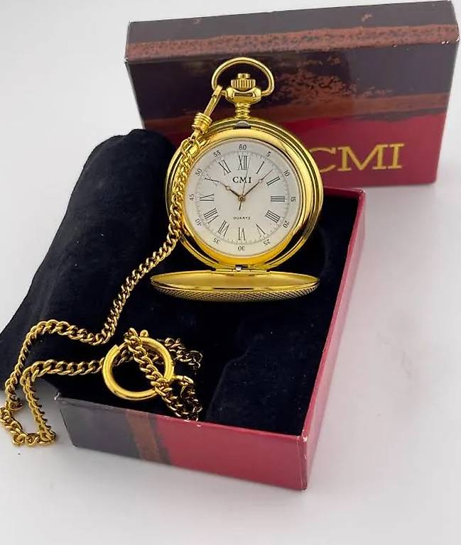 CMI goldene Taschenuhr antik von den 1990 Jahren Neuwertig Canton ...