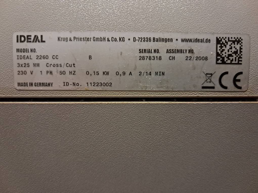 Destructeur de documents IDEAL 2260 CC Canton Vaud - anibis.ch