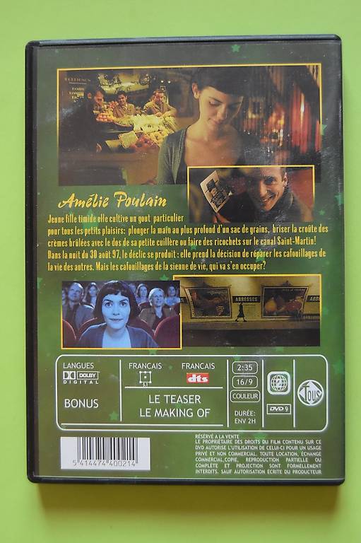 Film DVD Le Fabuleux Destin d'Amélie Poulain Canton Vaud - anibis.ch