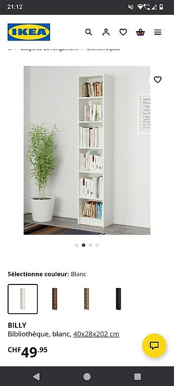 Armoire Billy Ikea comme neuve Canton Fribourg - anibis.ch