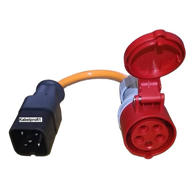 0,4m Pur Strom Adapter Stecker J15-5 auf Kuppl. CEE16/5 im Kanton St ...