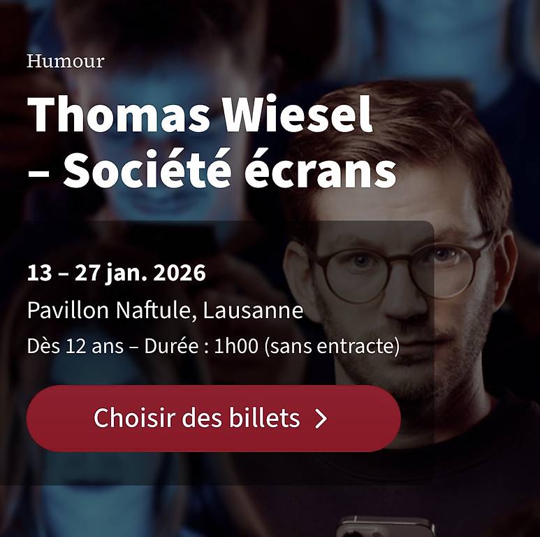 2 billets spectacle Thomas Wiesel à lausanne Canton Vaud - anibis.ch