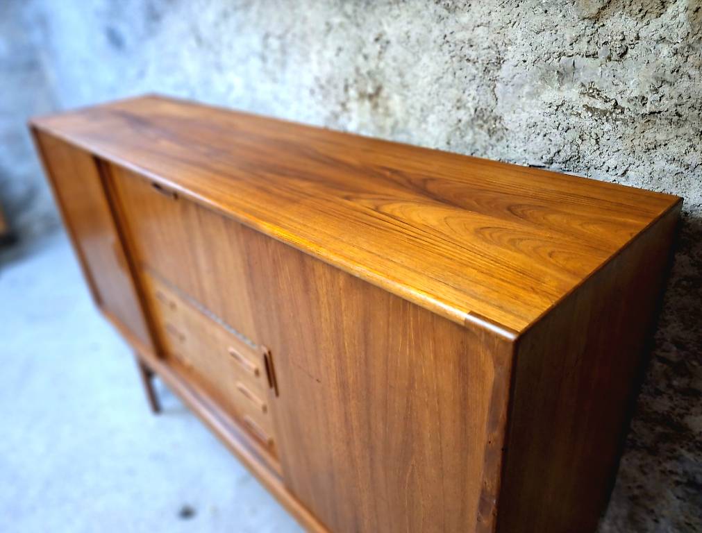 Enfilade scandinave années 60 en teck Clausen & Son Danemark Canton ...