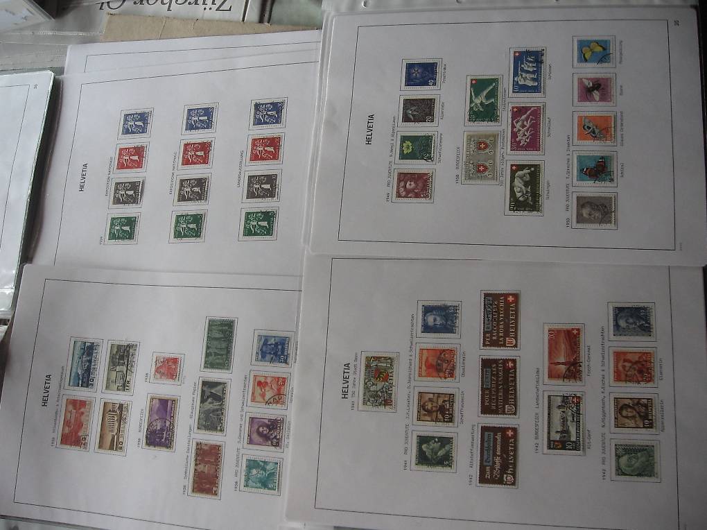 Briefmarkensammlung ab Strubelis auf 150 Seiten im Kanton Zürich ...