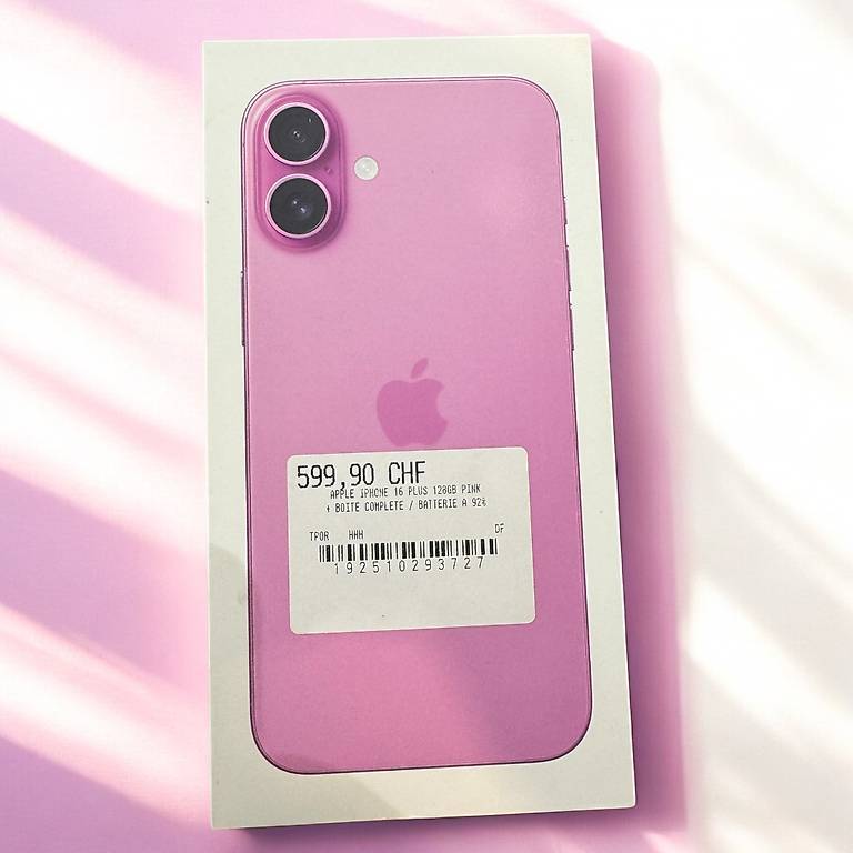 Apple iPhone 16 Plus 128gb Pink, Réf 293727 Canton Genève - anibis.ch