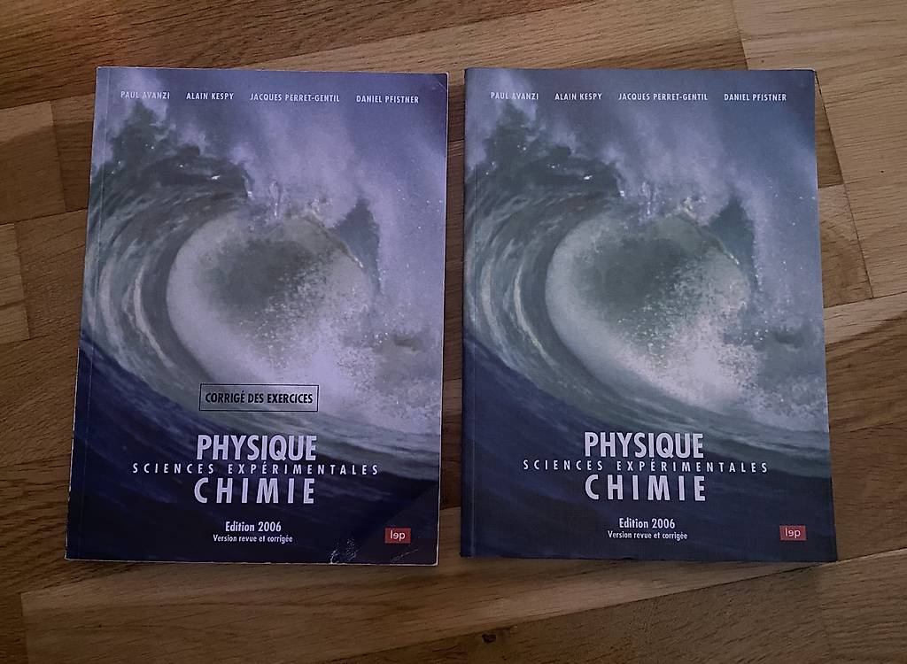 Livres scolaires physique chimie Canton Vaud - anibis.ch