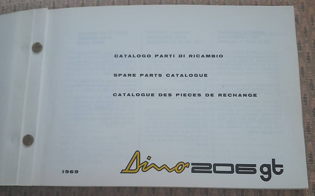 manuel pièces détachées Ferrari Dino 206 Canton Vaud - anibis.ch