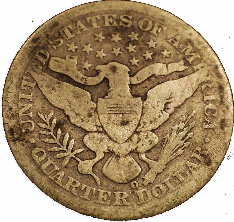 25 cents ou quarter dollar (Barber Quarter) en argent 1893 Canton Basel ...