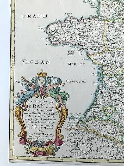 Authentique gravure de 1678 du Royaume de France Canton Vaud - anibis.ch