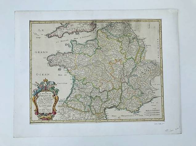 Authentique gravure de 1678 du Royaume de France Canton Vaud - anibis.ch