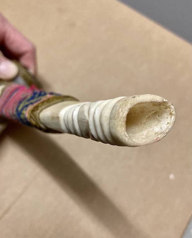 Pipe Inca en corne de vache // fait main Canton Vaud - anibis.ch