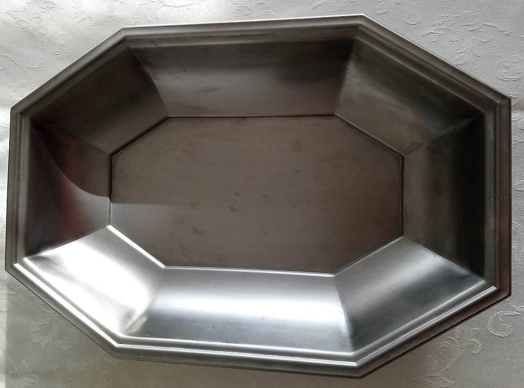 Plat de service inox aspect d'étain Canton Genève - anibis.ch