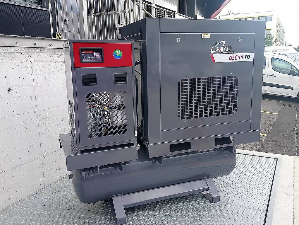 Compresseur air à vis 5.5 KW avec sécheur & réservoir 10 bar Canton ...
