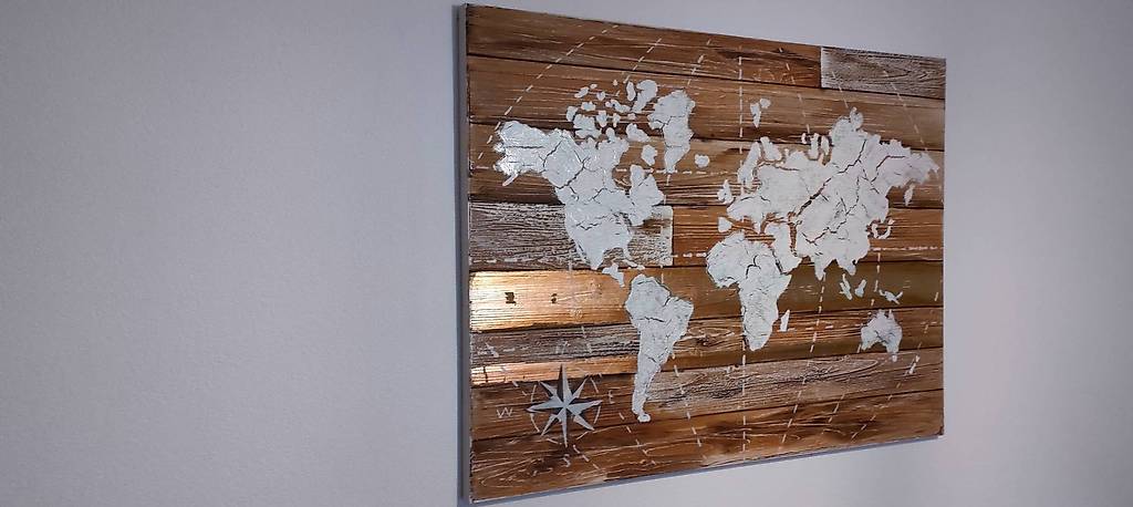 Tableau de la carte du monde im Kanton Wallis - anibis.ch