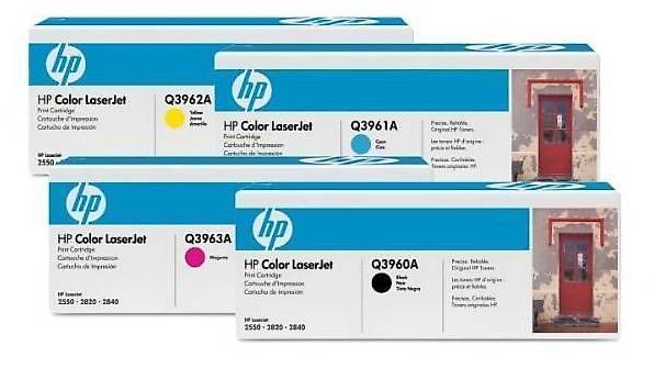 Set Original Toner HP Q3960A + Q3961A + Q3962A + Q3963A im Kanton ...