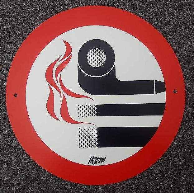Rauchverbot Schild, Plakat aus Wetterfestem Kunststoff im Kanton Zug ...