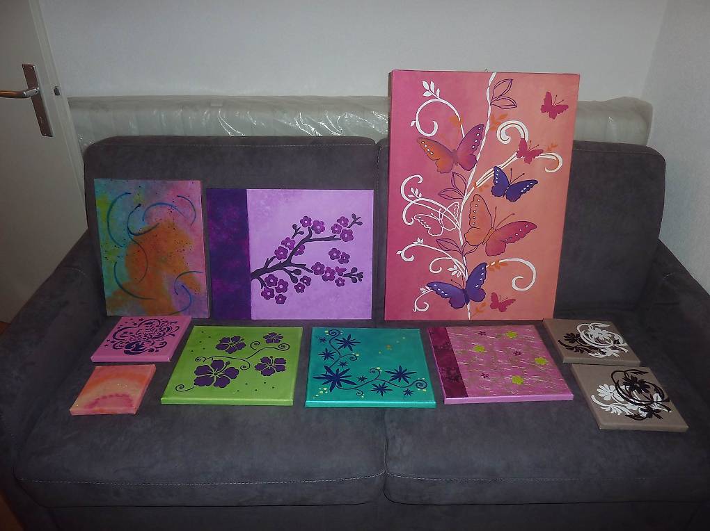 Artisanat - divers tableaux fait main Canton Valais - anibis.ch