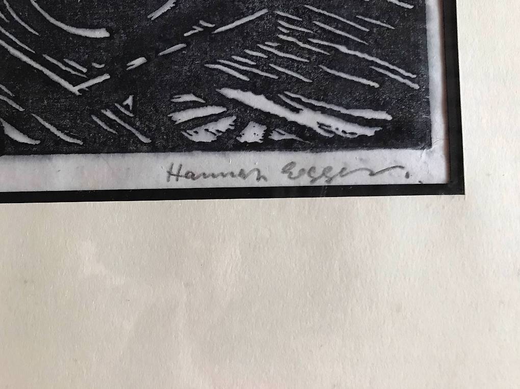 Gravure sur bois de la bernoise Hannah EGGER Cantone Friburgo - anibis.ch