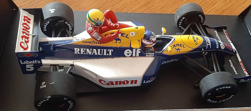 Williams FW14 Nigel Mansell Senna Taxi F1 Minichamps 1:18 im Kanton St ...