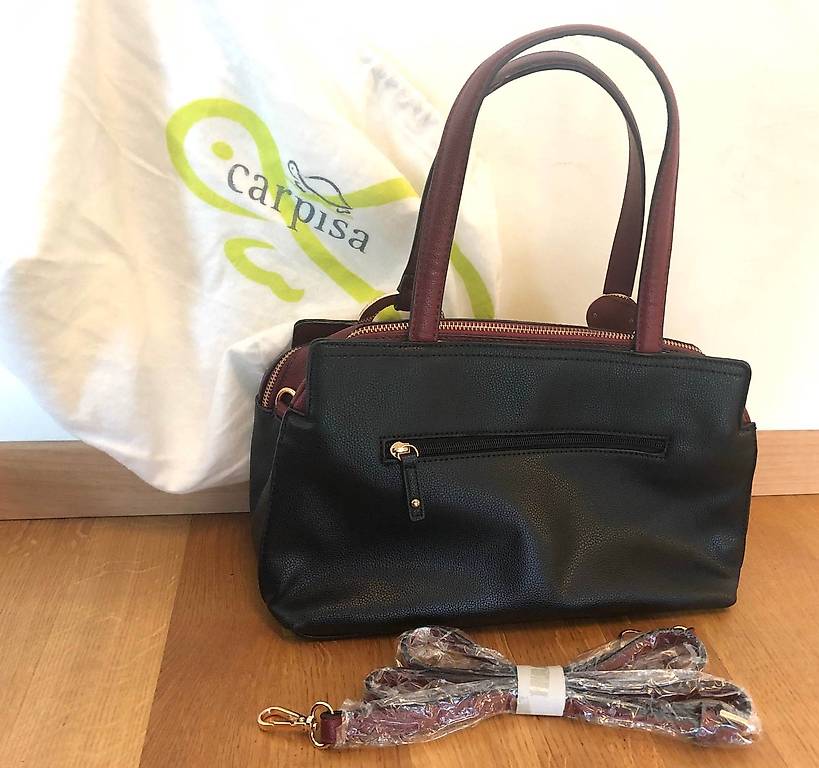 CARPISA - Sac à main noir et bordeaux Canton Genève - anibis.ch