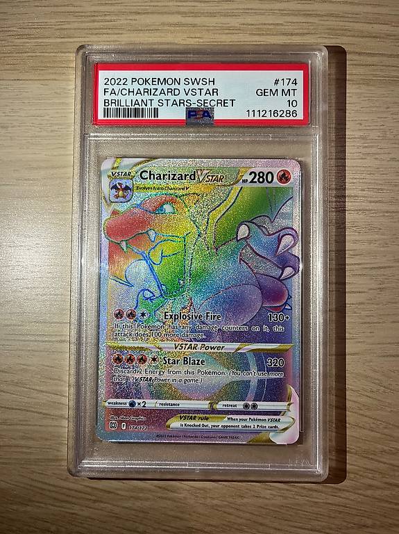 Pokemon CHARIZARD VSTAR 174/172 PSA 10 secret rare Canton Vaud - anibis.ch