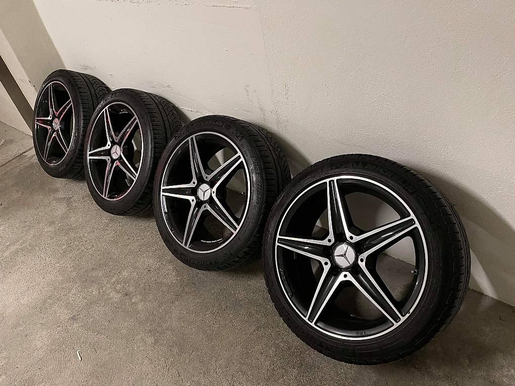 Jantes d'origine Mercedes-Benz AMG,18",pneus hiver MIchelin Canton Vaud ...