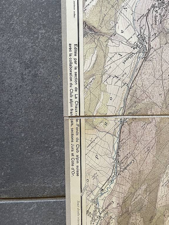 Carte, du Doubs des Brenets à Goumois 1932 Canton Neuchâtel - anibis.ch