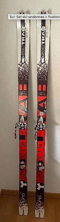 Ski de randonnée marque Trab, modèle Sint Aero, Piuma Carbon Canton ...