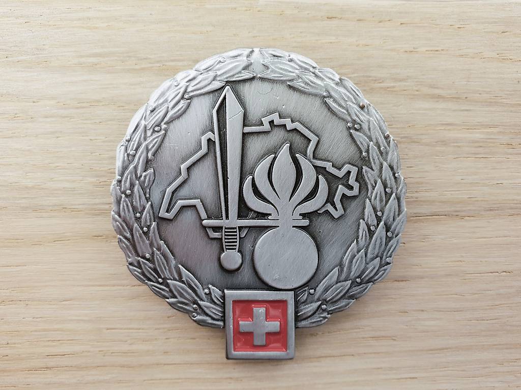 Béret Emblem Militärpolizei MP Gren Rarität Schweizer Armee im Kanton ...