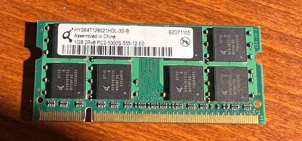 1 GB DDR2 SODIMM laptop memory module Canton Genève - anibis.ch