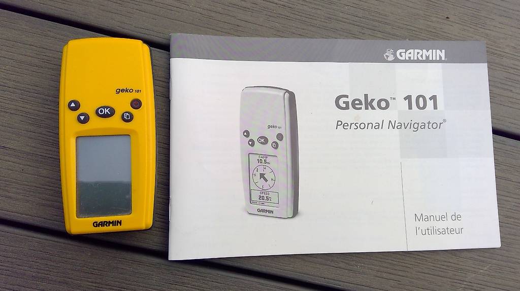 Appareil avec GPS de GARMIN Geko 101 + Manuel d'utilisation Canton Vaud ...