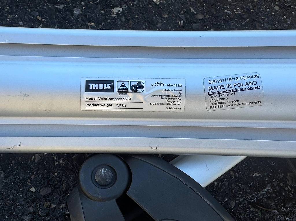 THULE Bike Adapter 9261 = Erweiterung Kit für VC 926/924 Canton Lucerne ...