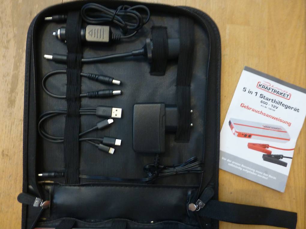 Kraftpaket Dino 600 - 12V Motorenstarthilfe und Powerbank Canton ...