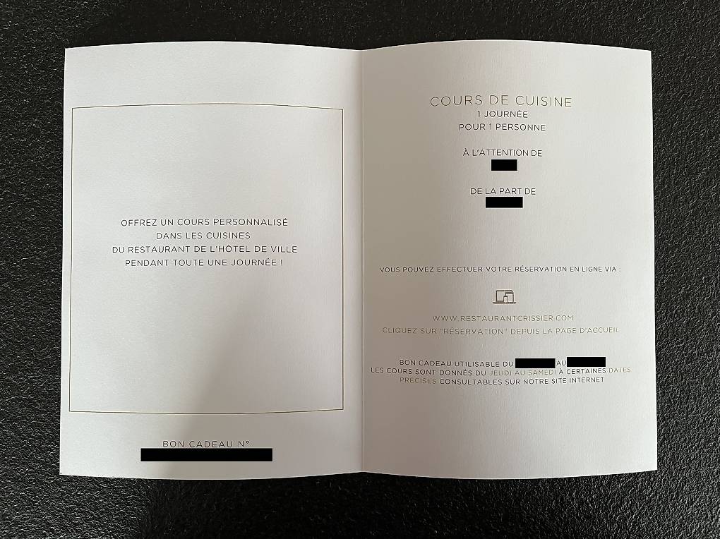 Bon cadeau Franck Giovannini Restaurant Crissier im Kanton Waadt ...