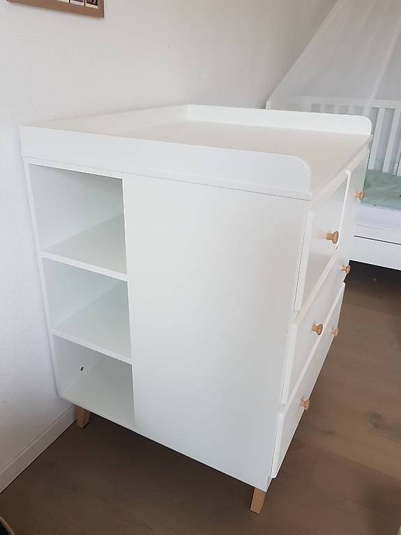 SWEET - Commode à langer style scandinave 4 tiroirs blanche Canton Vaud ...