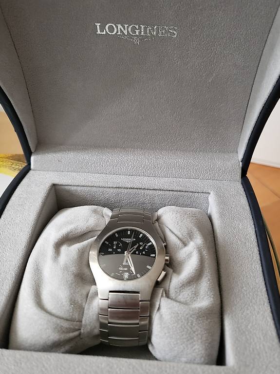 Longines opposition chronographe, révisée Excellent état Canton Genève ...