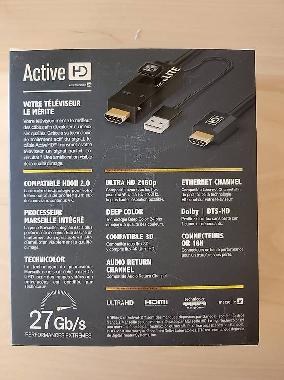 Câble HDMI actif HD Elite Marseille 4K Ultra Speed Canton Berne - anibis.ch