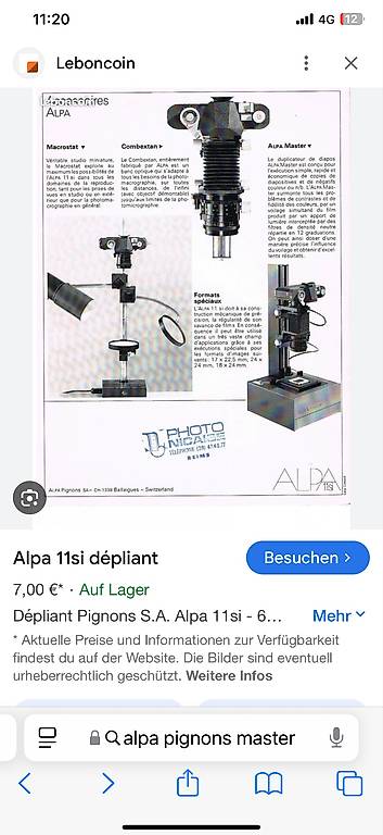 Alpa 11Si & Kern Macro Switar 50mm & Alpa master im Kanton Basel ...