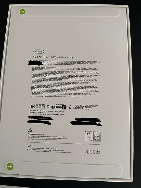 APPLE iPad Air (2025) Wi-Fi, Tablet, 128 GB, Space Gray im Kanton Basel ...